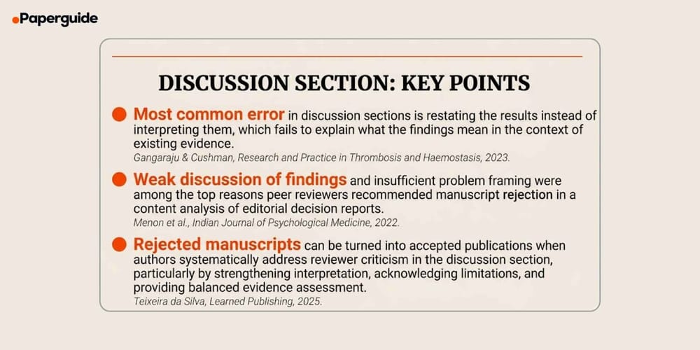 How to Write a Discussion Section (Interpretation + Guide)